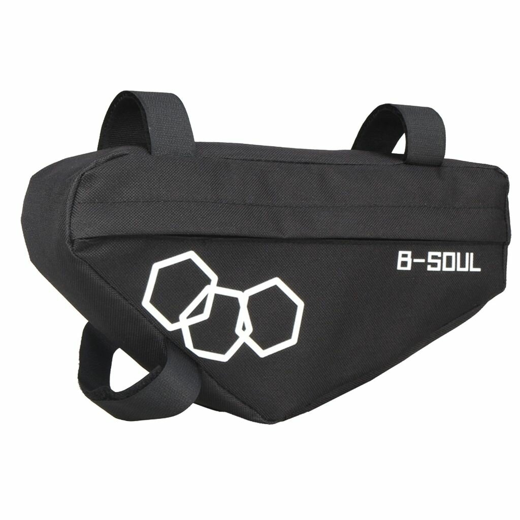 Велосипедная сумка, Треугольная сумка для верхней трубы велосипеда - черная