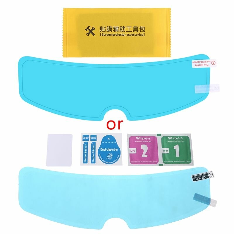 Универсальная непромокаемая пленка для линз мотоциклетного шлема, противотуманная прозрачная козырька, наклейка с нашивкой K3 K4 AX8 LS2 HJC, шлемы