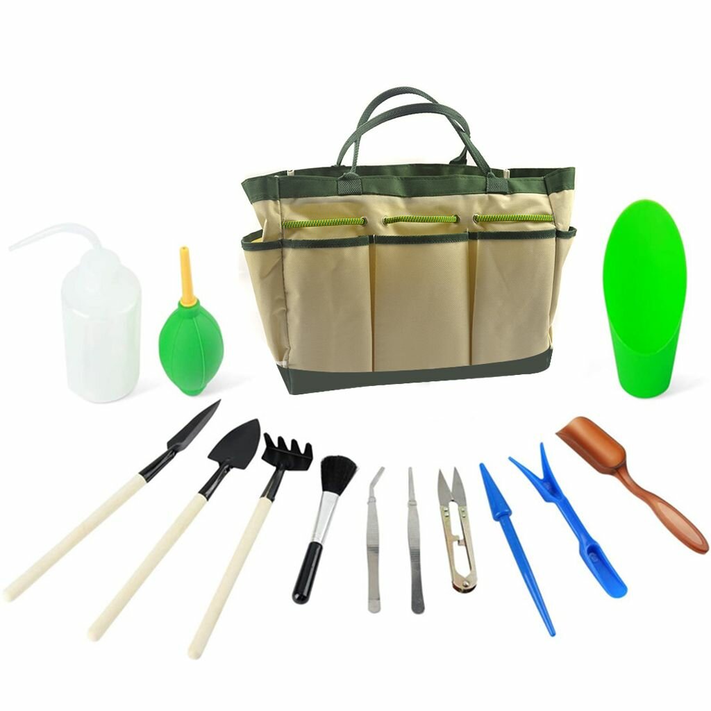 Комплект инструментов для инструментов сочной посадки садовый набор садоводства, бежевый набор