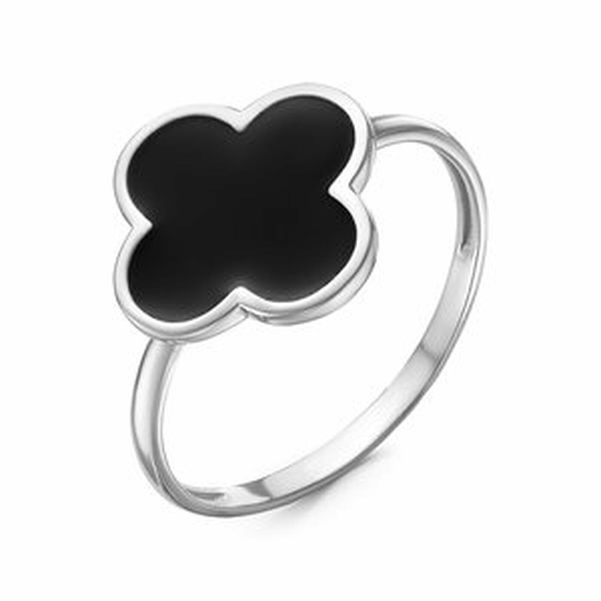 Кольцо, серебро, 925 проба, родирование, эмаль