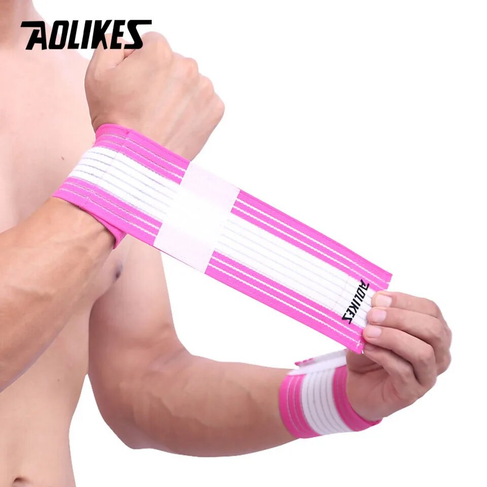 AOLIKES Розовый спортивный браслет для рук