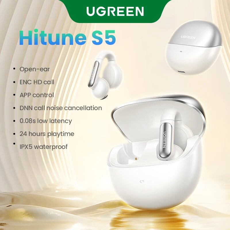 UGREEN HiTune S5 TWS беспроводные спортивные наушники White