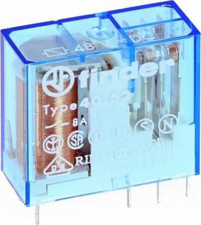 Реле FINDER 40.52.9.048.0000 Миниатюрное универсальное электромеханическое монтаж на печатную плат, 1 шт