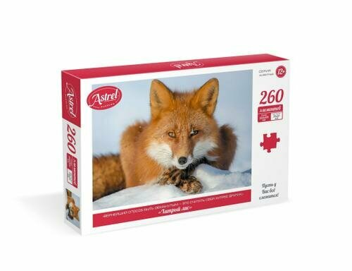 Пазлы 260 деталей. Astrel. Хитрый лис (серия Животные) 06824, (ООО "Оригами")