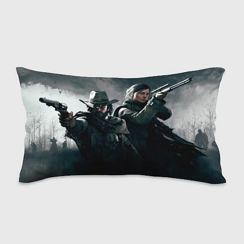 Hunt showdown party Прямоугольная подушка
