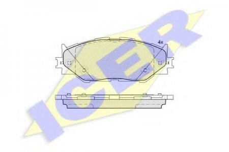 Колодки тормозные дисковые передн LEXUS: IS-250 06 Icer 181750