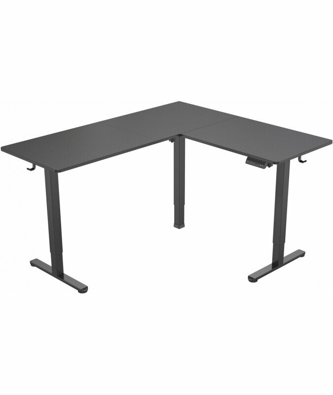 Стол компьютерный Cactus угловой подъёмный черный (CS-EDXL-BBK)