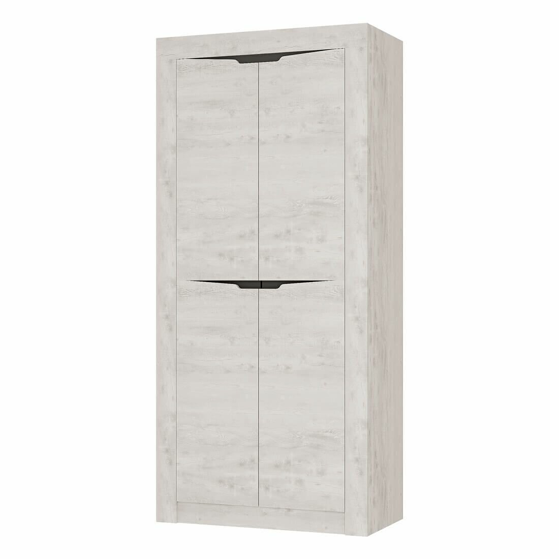 Шкаф 2-х створчатыи Леонардо ШК-36, Бетон пайн светлый/Графит