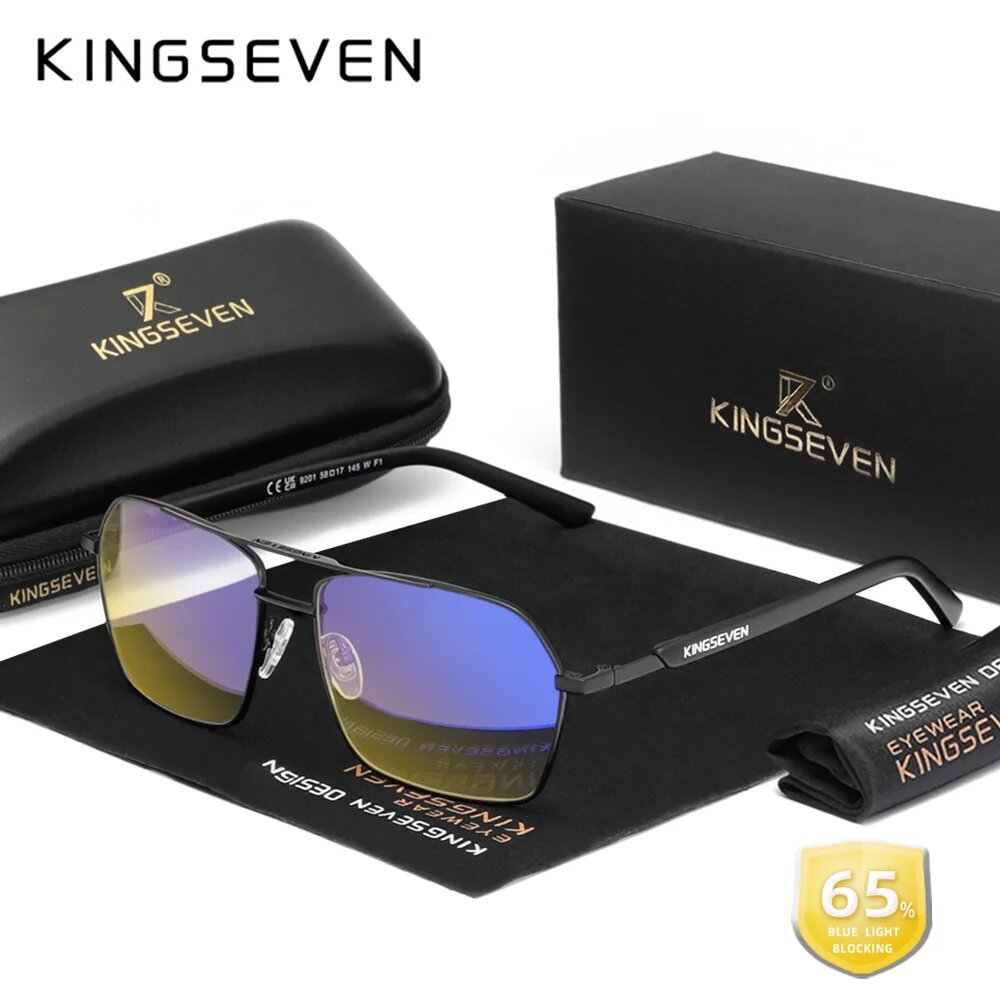 KINGSEVEN Очки Унисекс Прямоугольные Антибликовые