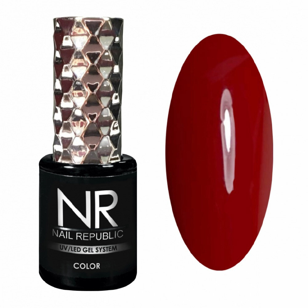 Гель-лак для ногтей Nail Republic №170, Мальвово-красный, 10 мл