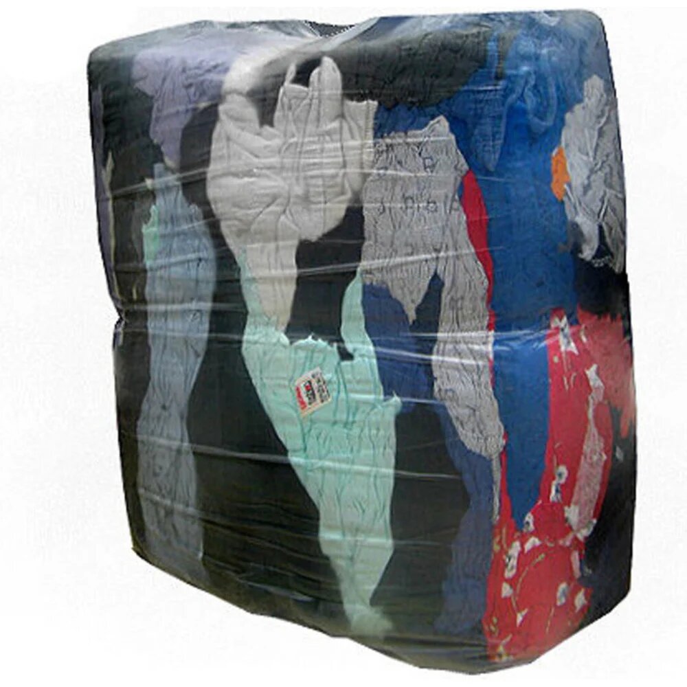 Ветошь офисмаг трикотаж эконом, лоскуты 40x60 см (±10 см), плотность 180-250 г/кв. м, 60 хлопок, 40 синтетика, 10 кг 608956