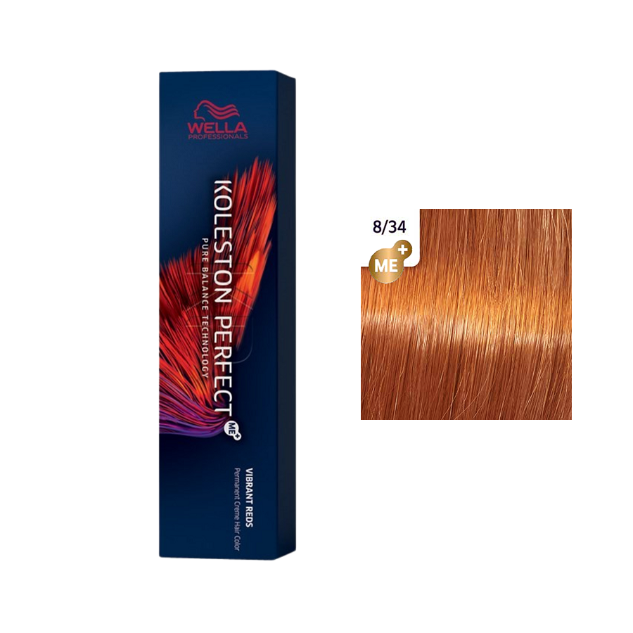 Wella Koleston Perfect ME+ 8/34 - Стойкая краска чилийский оранжевый 60 мл