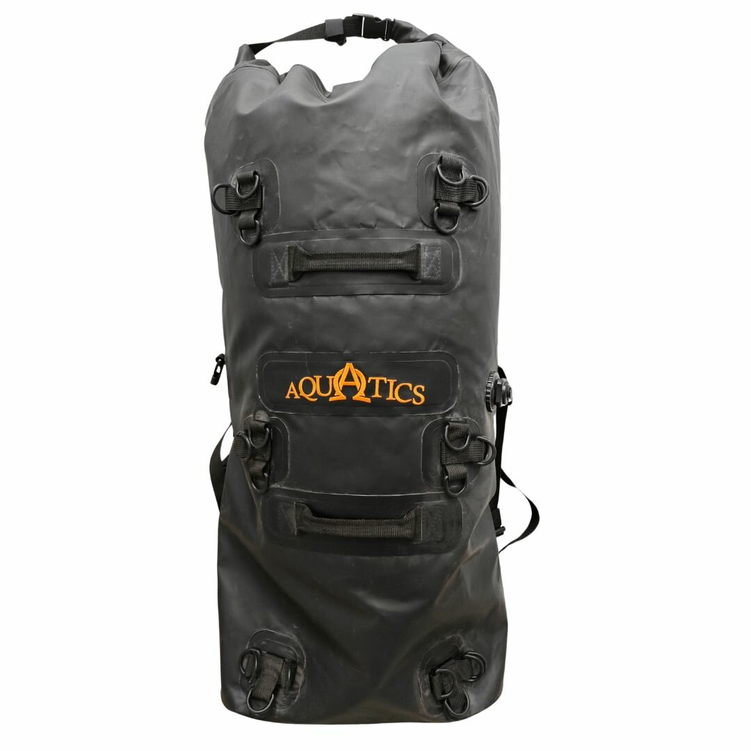 Герморюкзак Пакрафтинг 60л со съемной спинкой черный