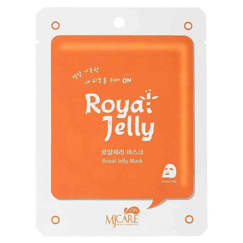 MJCARE ON ROYAL JELLY MASK НаборТканевых масок для лица с экстрактом маточного молочка 22г 10шт