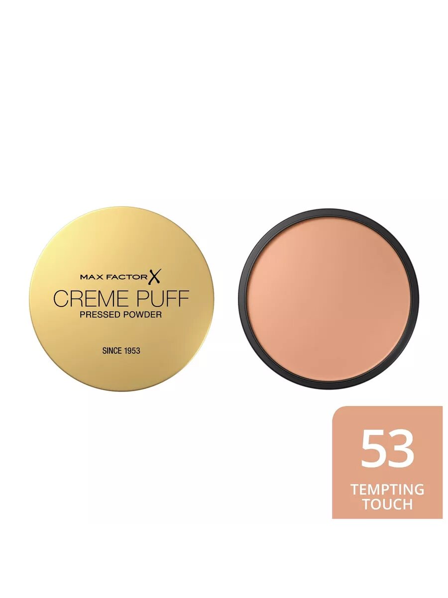 Компактная пудра Max Factor "Creme Puff", тон 53, матовая текстура, 14 г