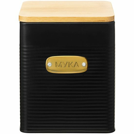 Банка Smart Solutions Irmel для хранения муки, 3,2 л, графит (SS0000213)