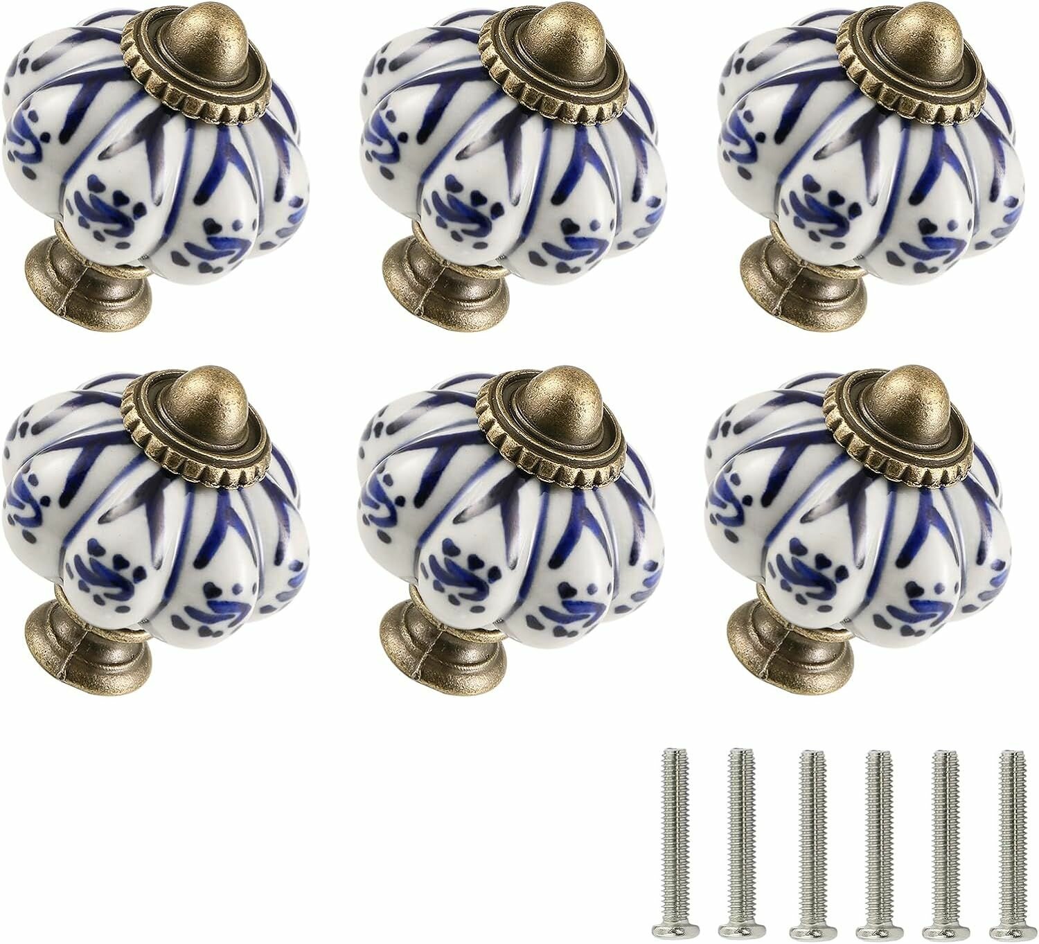 6 шт Старинные керамические ручки для шкафов ручки мебельные кнопка