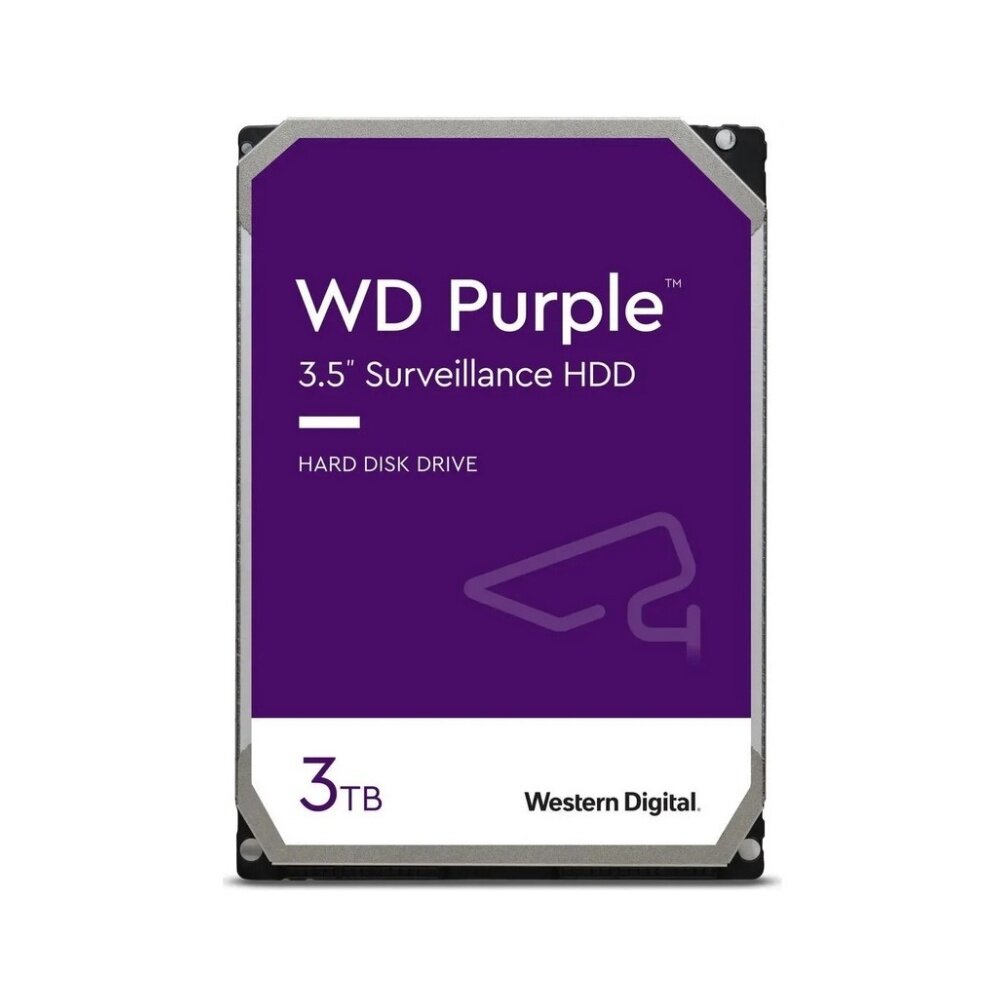 Жесткий диск WD 3Tb Purple (3.5", SATA-III, 5400rpm, 256Mb) (WD33PURZ)