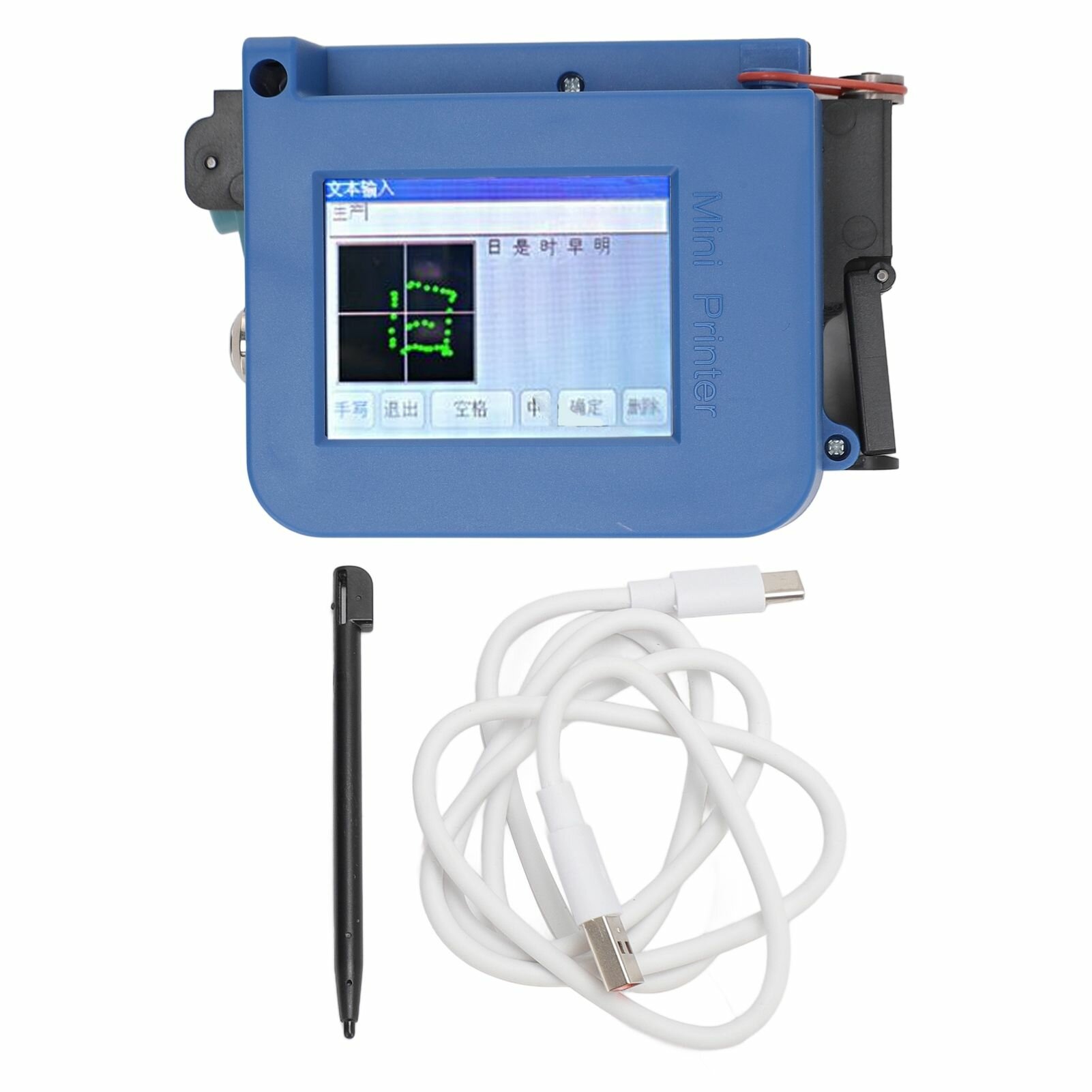 Мини портативный струйный принтер с регулируемой высотой печати и сенсорным экраном 2,4 дюйма