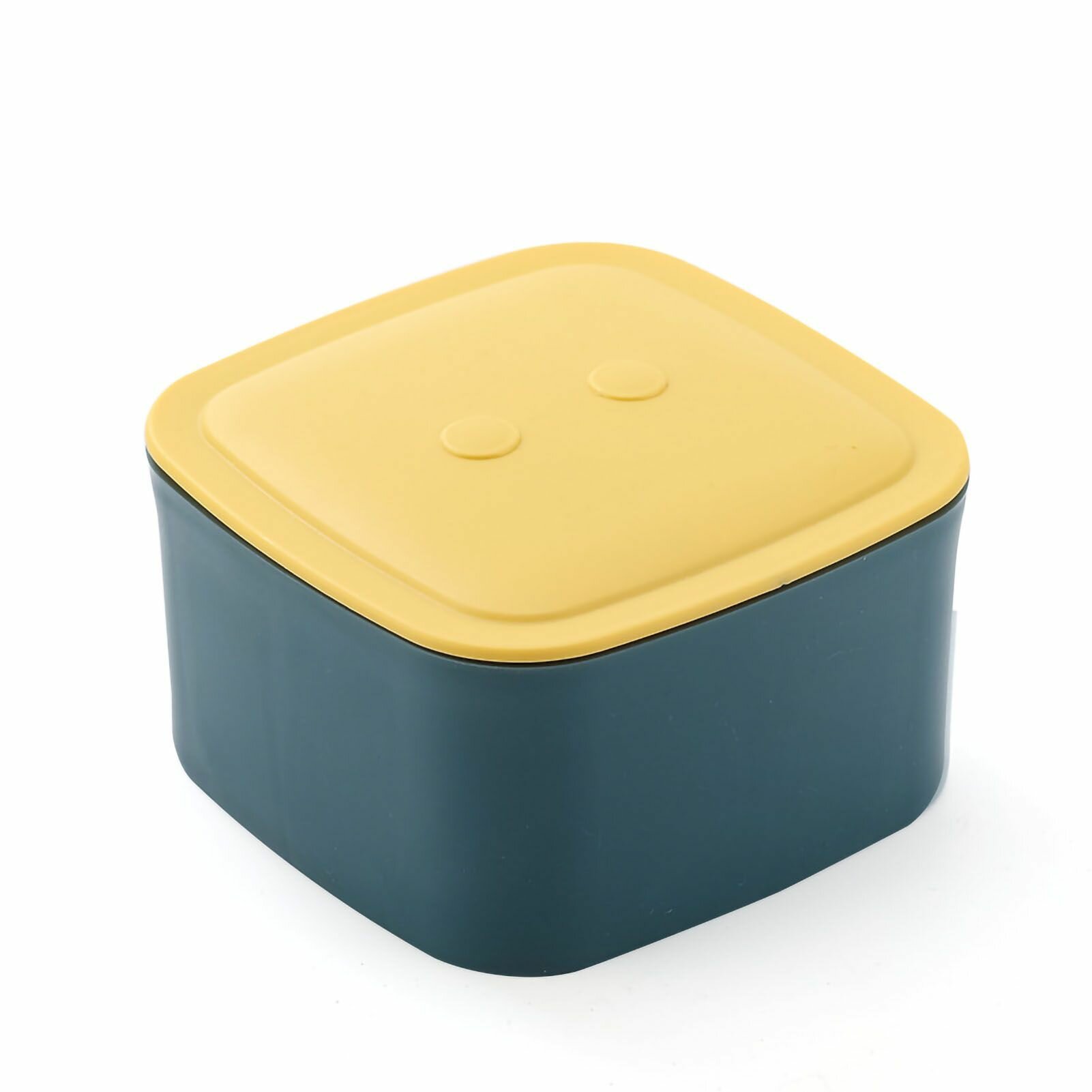 Магнитная швейная коробка, полиэстер, красочная многофункциональная коробка для хранения рукоделия в скандинавском стиле для дома, синий и желтый