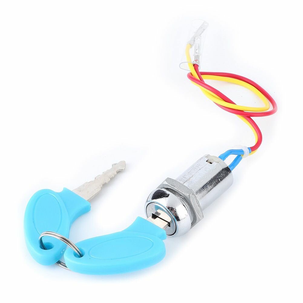 Универсальный замок зажигания с 2 ключами для электроскутера, мотоцикла, велосипеда, прочный аксессуар для безопасности