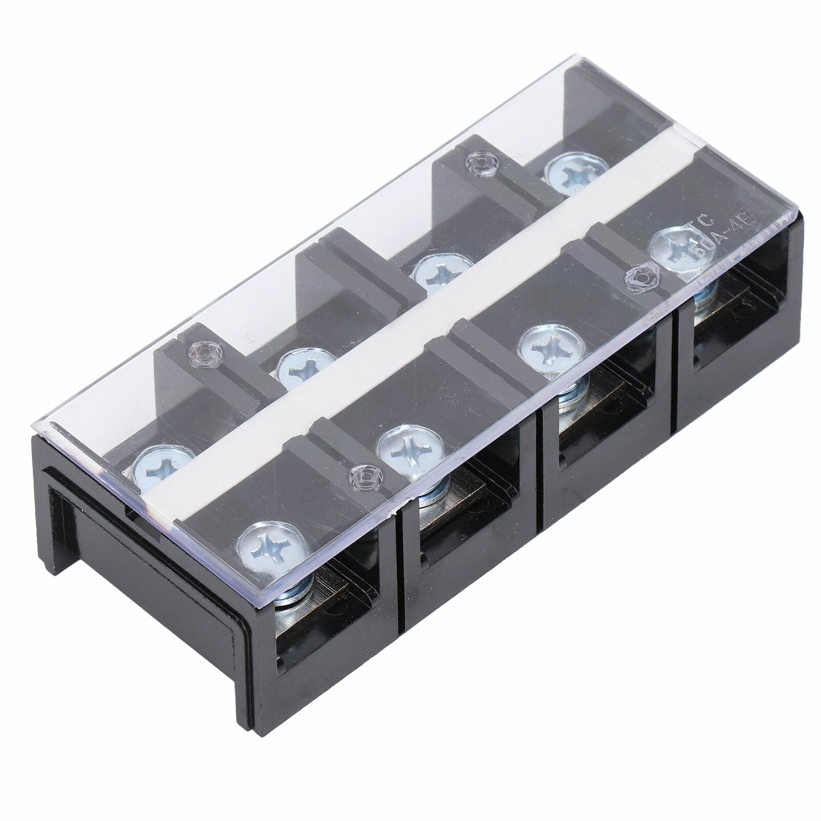 Клеммный блок Двухрядный токовый разъем Силовая проводка Медная клеммная колодка с крышкой AC600VTC 1504 (8 точек разъема)