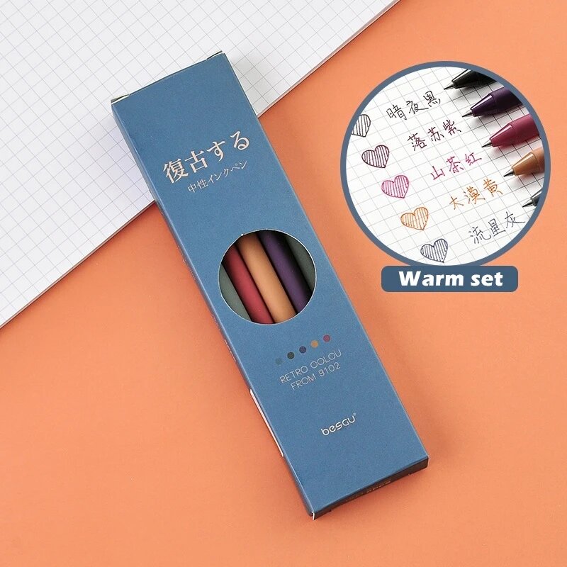 Набор гелевых ручек 5 шт. Warm set, 0,5 мм