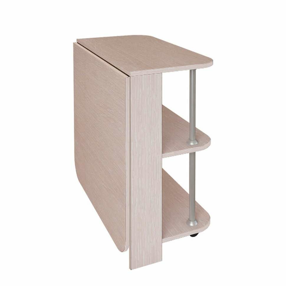 Стол-книжка кухонный деревянный Бабочка 80,0х75,0х41,0 см, дуб атланта