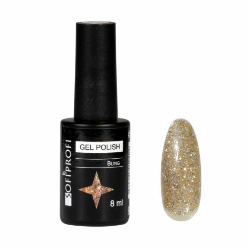 Гель-лак с шиммером Bling, арт 368, 8 мл