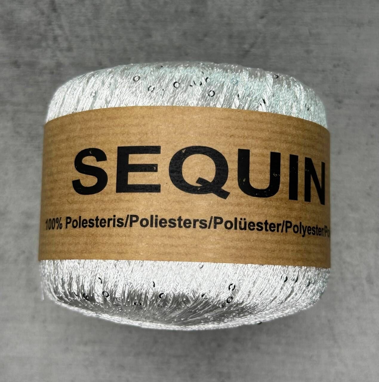 Пряжа для вязания с пайетками