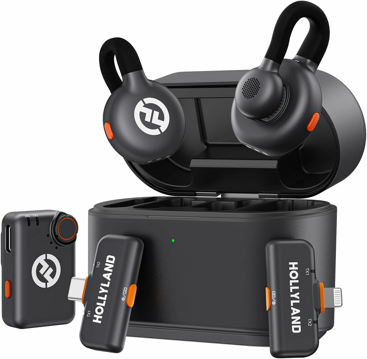 Микрофонная Радиосистема HollyLand Lark M2S Ultimate Combo (Lightning, USB-C) TX+TX+RX+RX+RX (camera), 3.5mm TRS