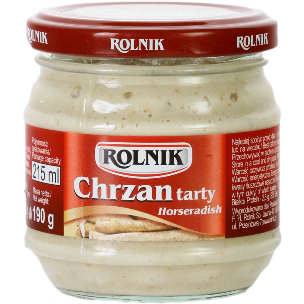 Хрен тертый ROLNIK, классический, 215 мл, в стеклянной банке
