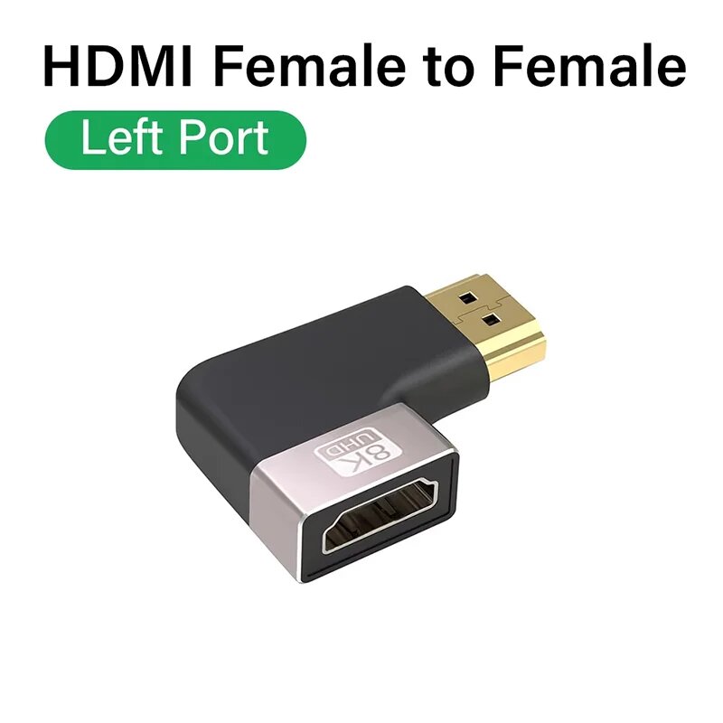 HDMI Female to Female, Left Port