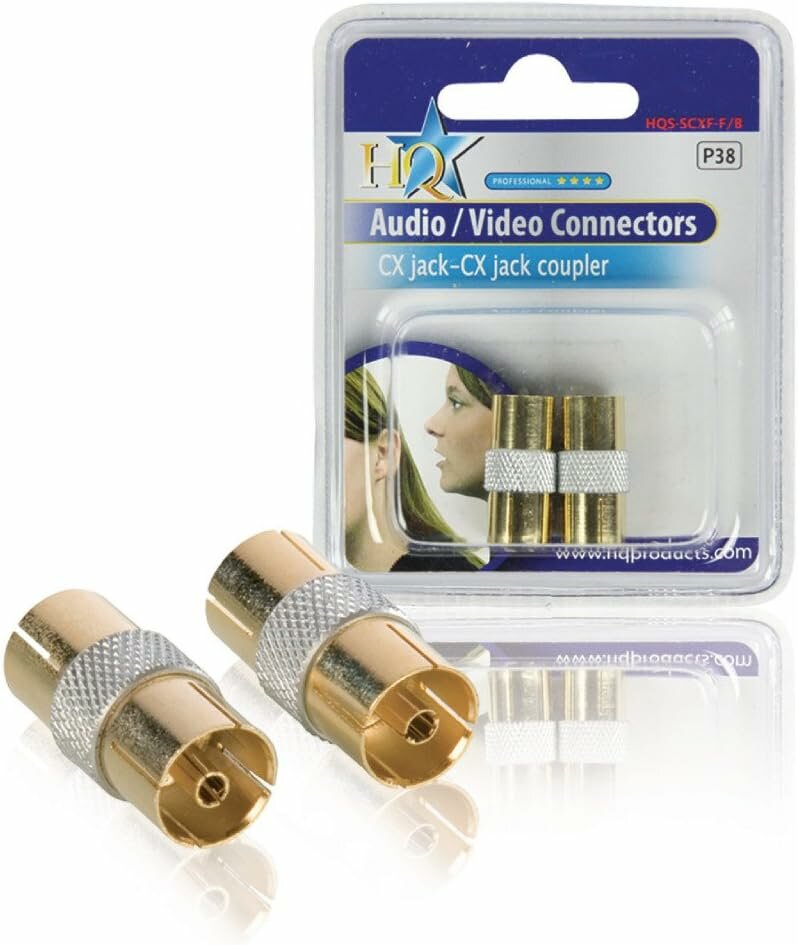 Адаптер для антенного кабеля (мама-мама) HQ HQS-SCXF-F 2шт