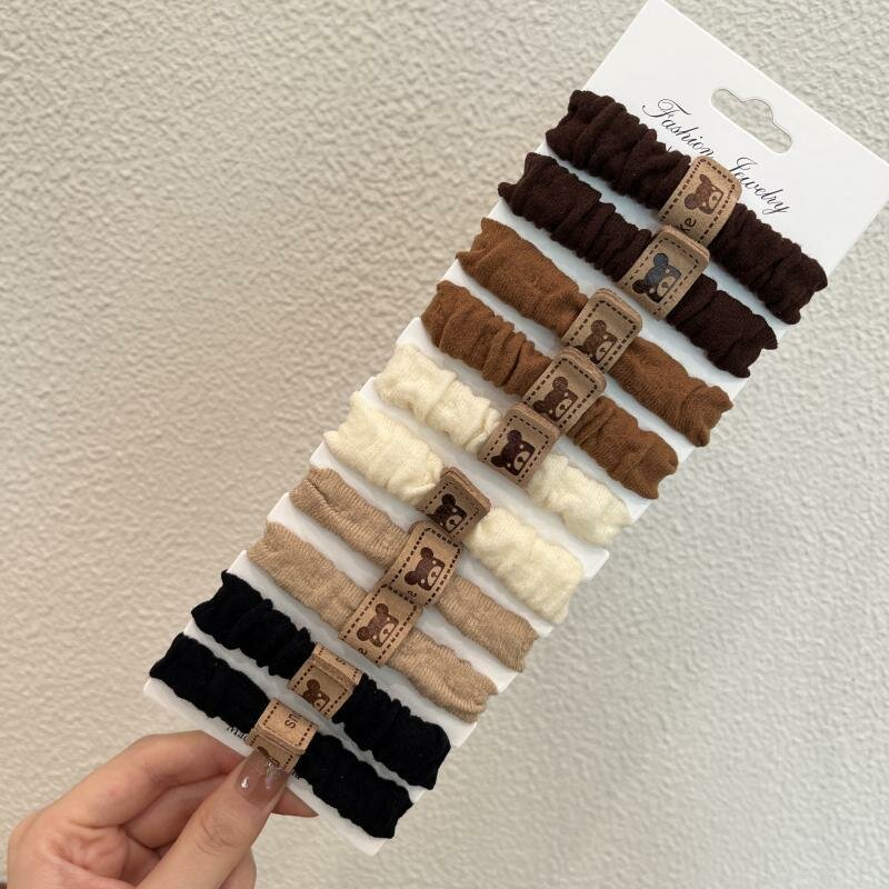 Кольцо для волос "Медвежонок", 10 цветов, высокая эластичность, прочность