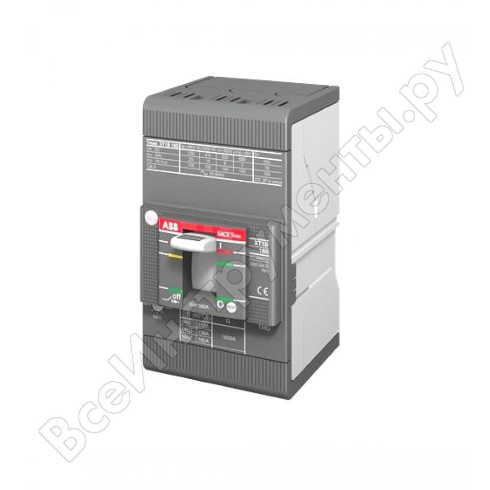 Автоматический выключатель ABB 3п XT1B160TMD100-1000 100А 3p FF 1SDA066807R1