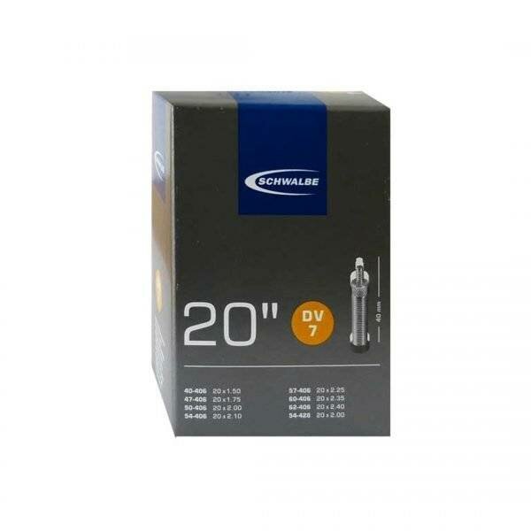 Камера для велосипеда 20х1.50-2.40 спорт 40мм ниппель DV7 (Dunlop) SCHWALBE данлоп