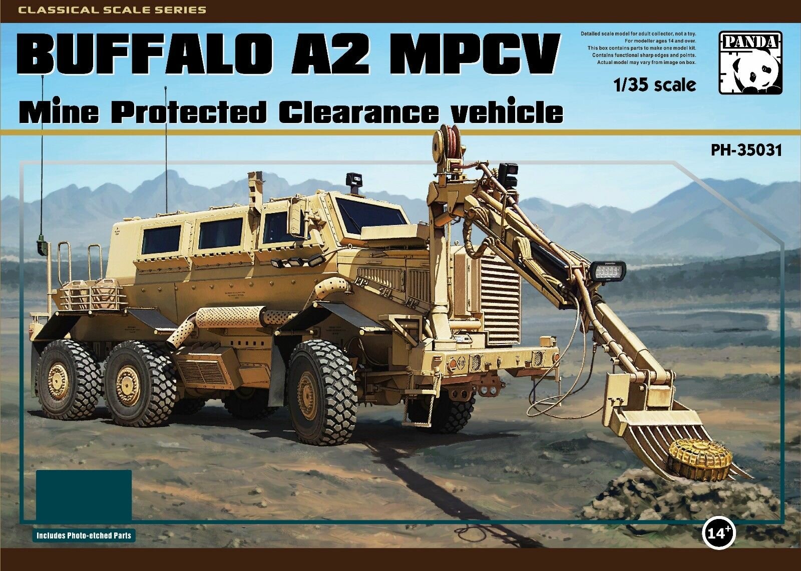Panda Hobby PH35031 1/35 Buffalo A2 MPCV Модель сборки Машина для устранения препятствий
