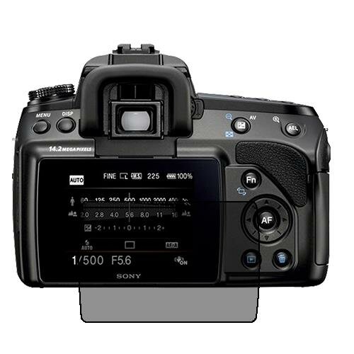 Скрин Мобайл защитный экран для фотоаппарата Sony Alpha DSLR-A450 из нано стекло 9H приватное