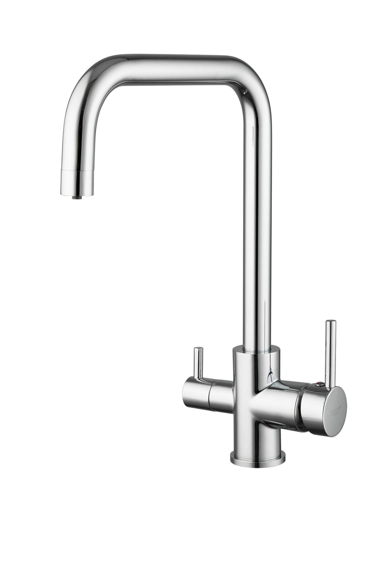 Смеситель Frud R43054, латунь, цвет хром, для кухни, со встроенным фильтром