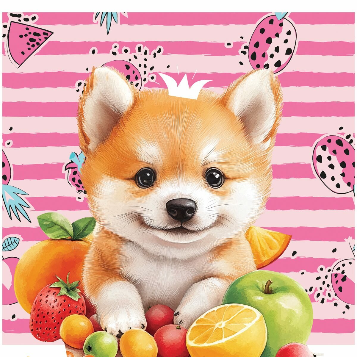 Мешок для обуви 1 отделение ArtSpace "Cute animals", 340x420мм, карман (MSP_PK00002)