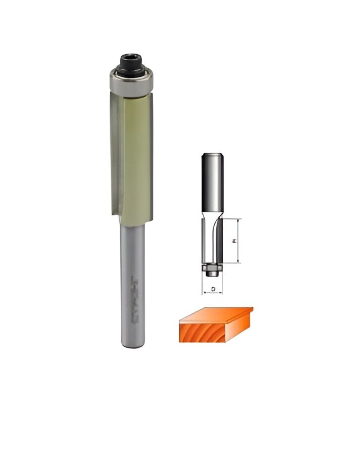 Фреза Глобус 1020, прямая, для кромок, D16h30 мм, посадка 8 мм