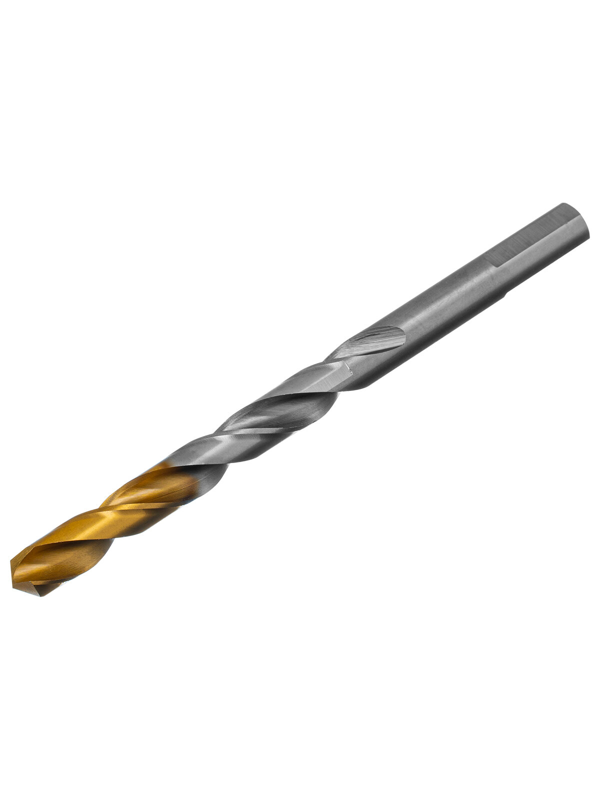 Сверло по металлу спиральное Denzel Golden Tip, 9 x 125мм, 3-гр. хвостовик, сталь Р6М5, нитридтитановое покрытие, 718241