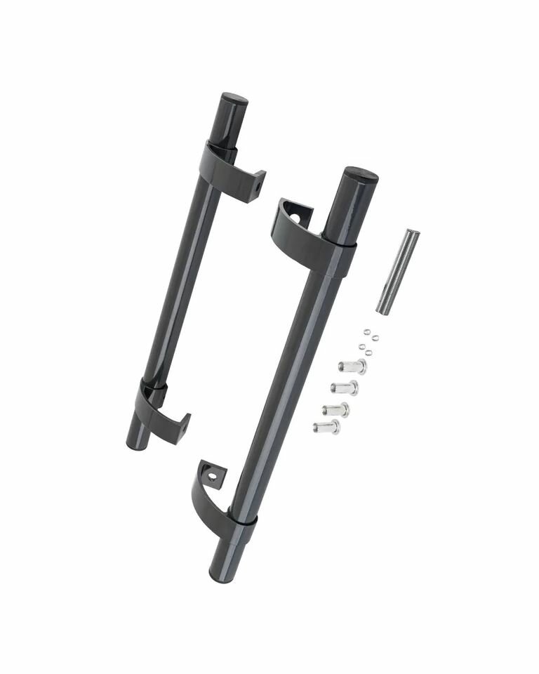 Ручка офисная прямая 500мм с креплением, толщина трубы 1,6, Антрацит RAL7016 1 ком.