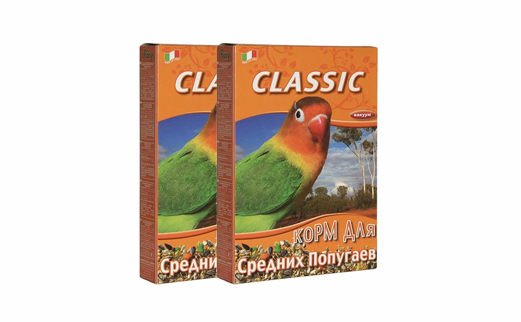 FIORY корм для средних попугаев Classic 2,6 кг х 2 шт.
