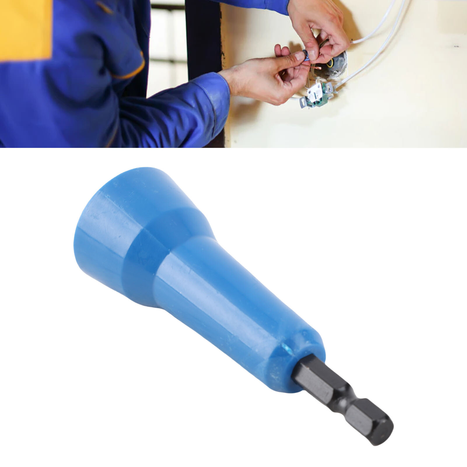 Wire Twisting Tool Drill Bit Nylon 1/4in Chuck Accessory for Working Storage — фото 1