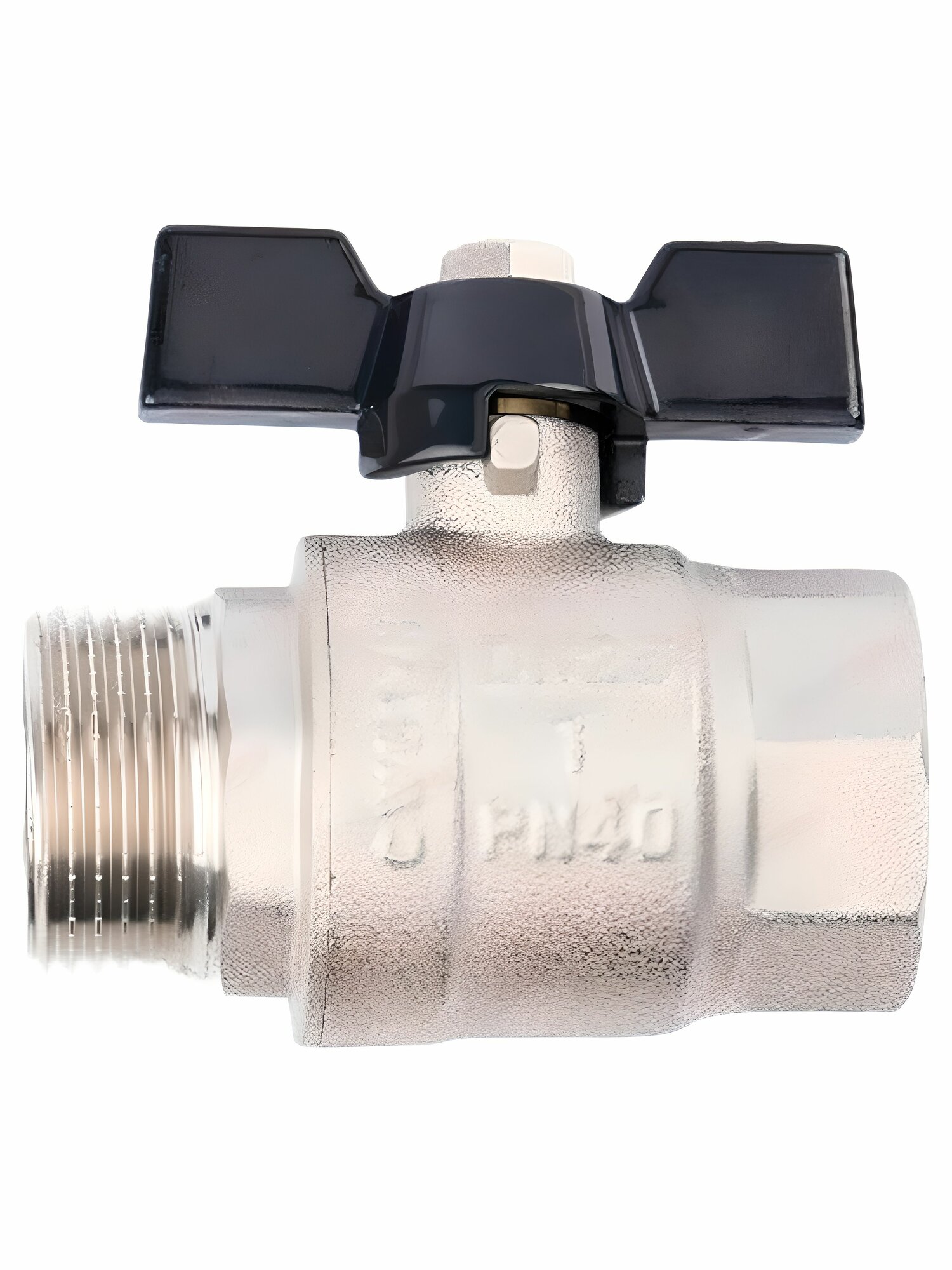 Кран шаровый 1" "Внутренняя-Наружняя" , бабочка DE1221X Tim / Гидропласт