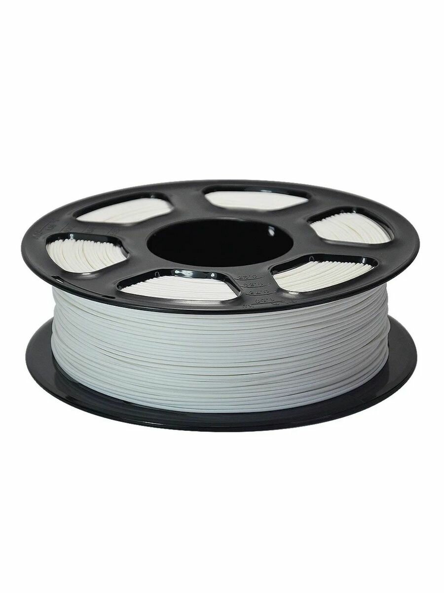 Пластик PLA, для 3D принтеров, диаметр 1,75мм, белый, чистый вес 1кг