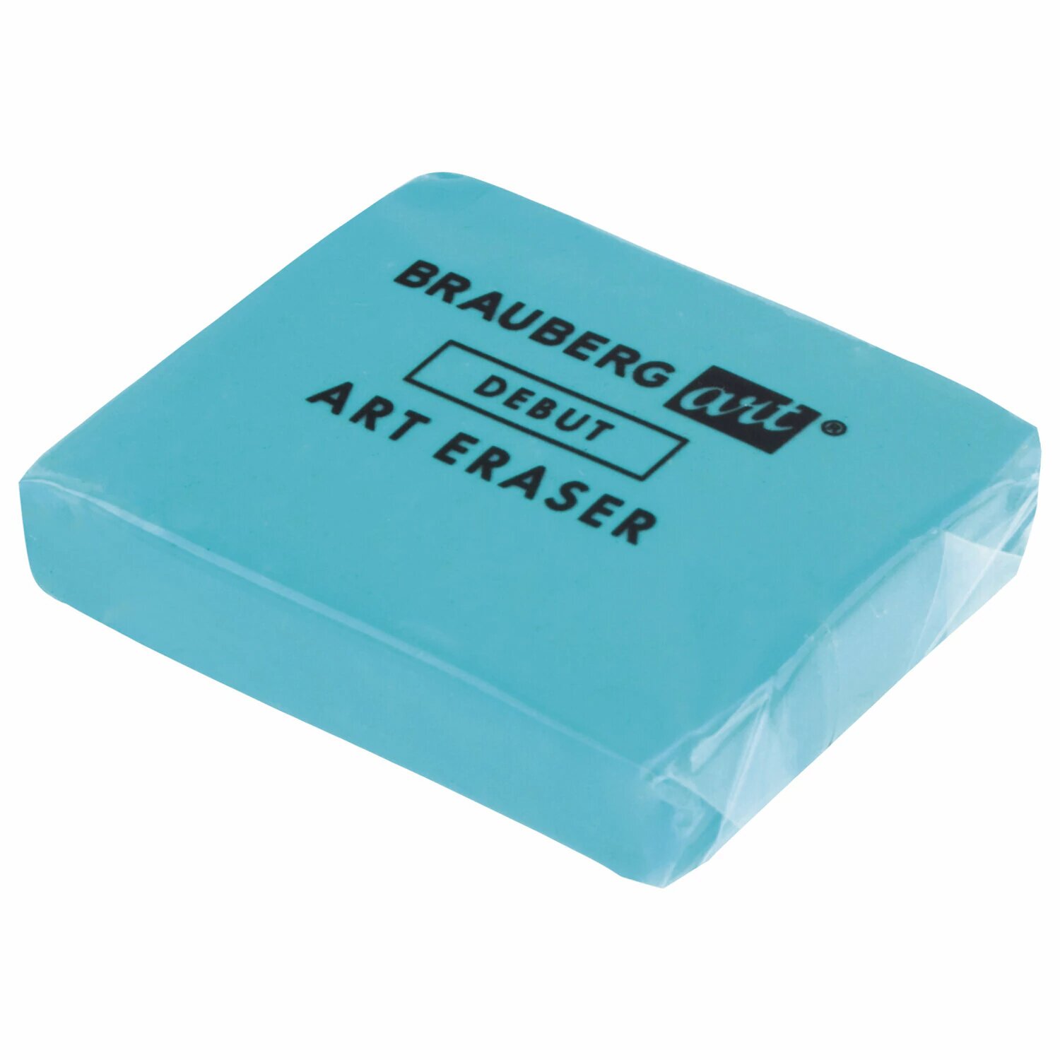 Упаковка 36 шт. Ластик-клячка художественный BRAUBERG ART "DEBUT", 40х36х10 мм, мягкий, голубой, 229583