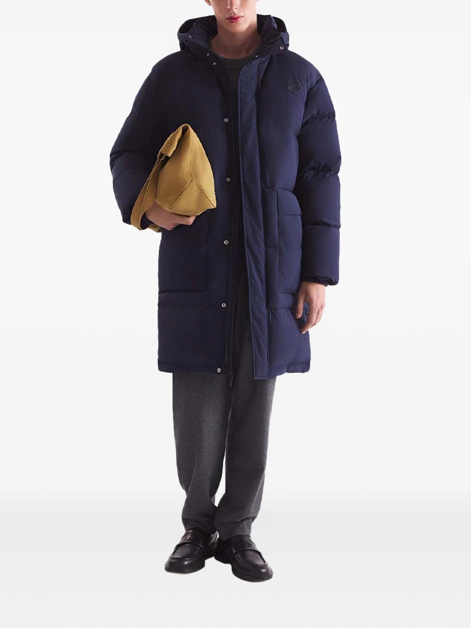 Пуховик Maison Kitsune Hooded pockets padded coat, размер XS — фото 1